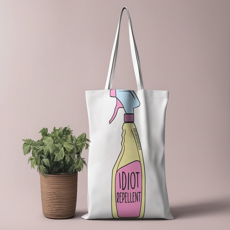 Idiot Repellent Funny Spray Bottle SVG - Humorous DIY Sticker and Mug ...