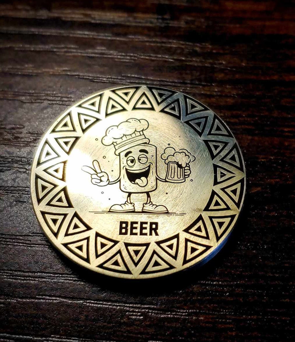 Decision Coin Drink Shot or Beer Toss Coin Flip Coin Custom Brass Coin ...