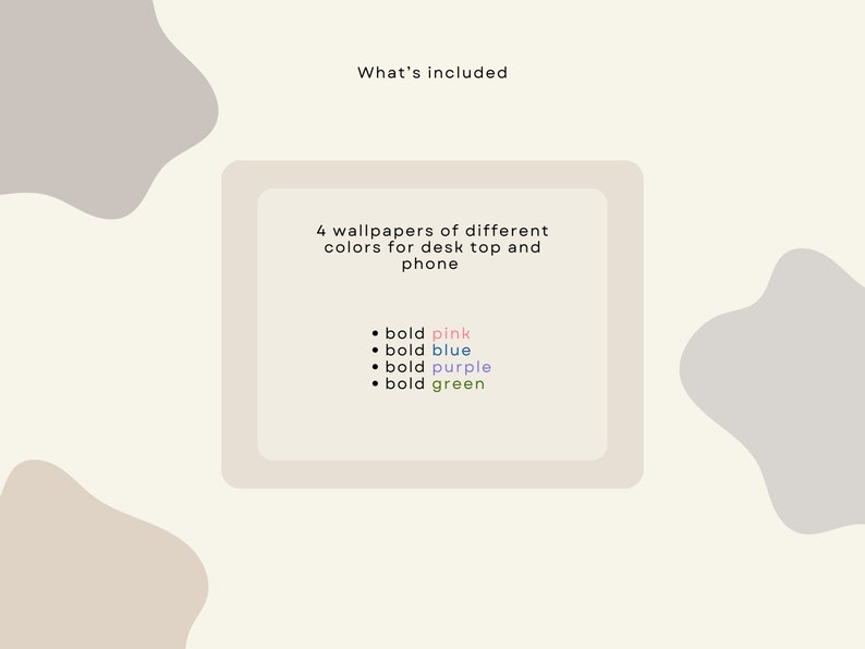 Minimal Desktop and Phone Wallpapers Bold - Etsy