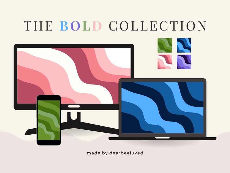 Minimal Desktop and Phone Wallpapers Bold - Etsy