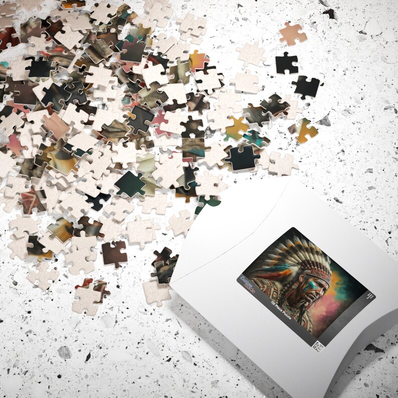 Native American Indian Chief Jigsaw Puzzles Adults Kids 1000+ Pieces ...