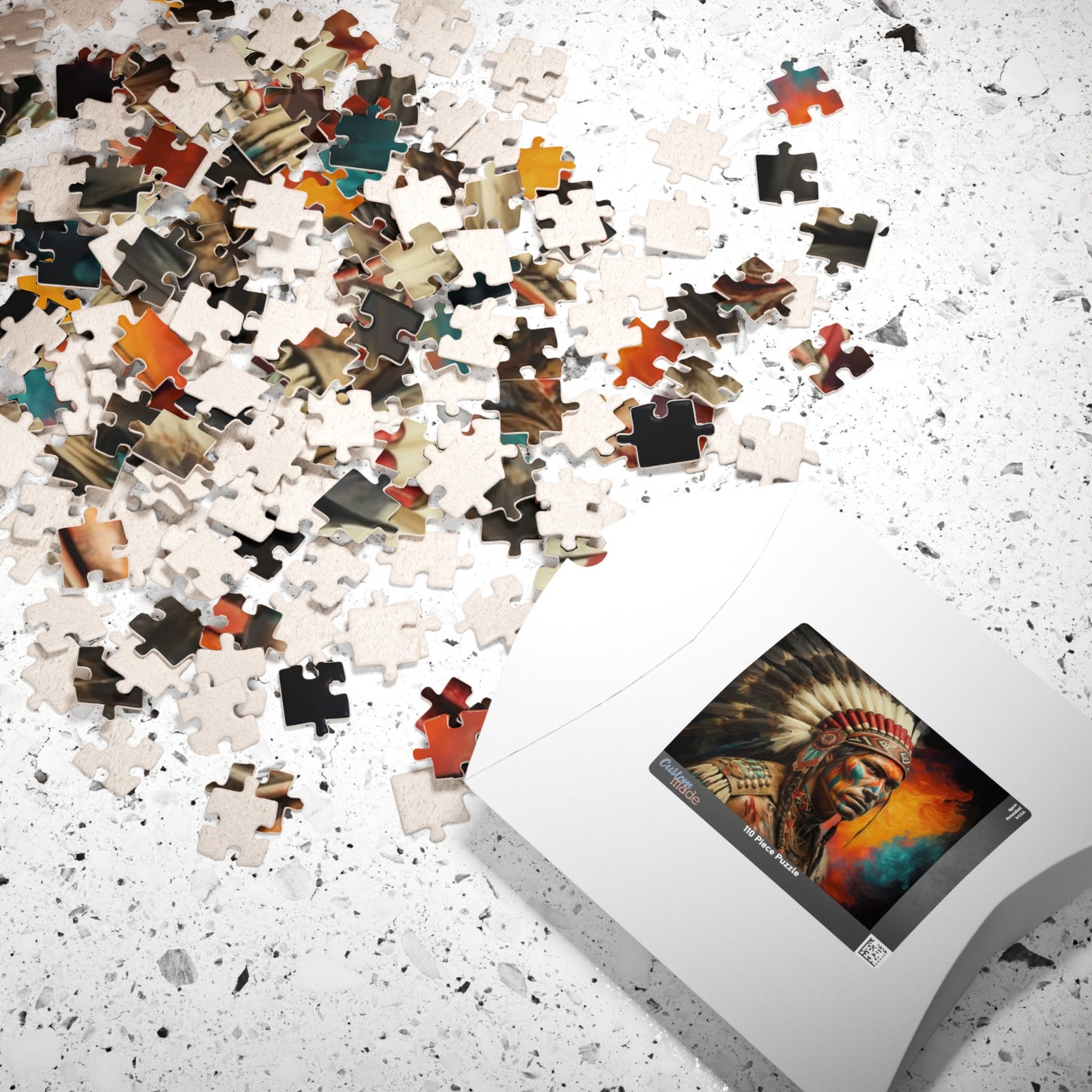 Native American Indian Chief Jigsaw Puzzles Adults Kids 1000+ Pieces ...