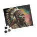 Native American Indian Chief Jigsaw Puzzles Adults Kids 1000 Pieces ...
