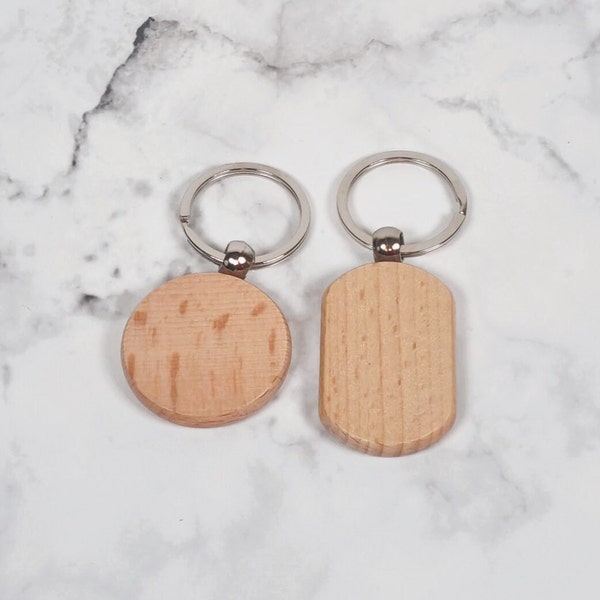 Wooden Keyring Blanks - Etsy