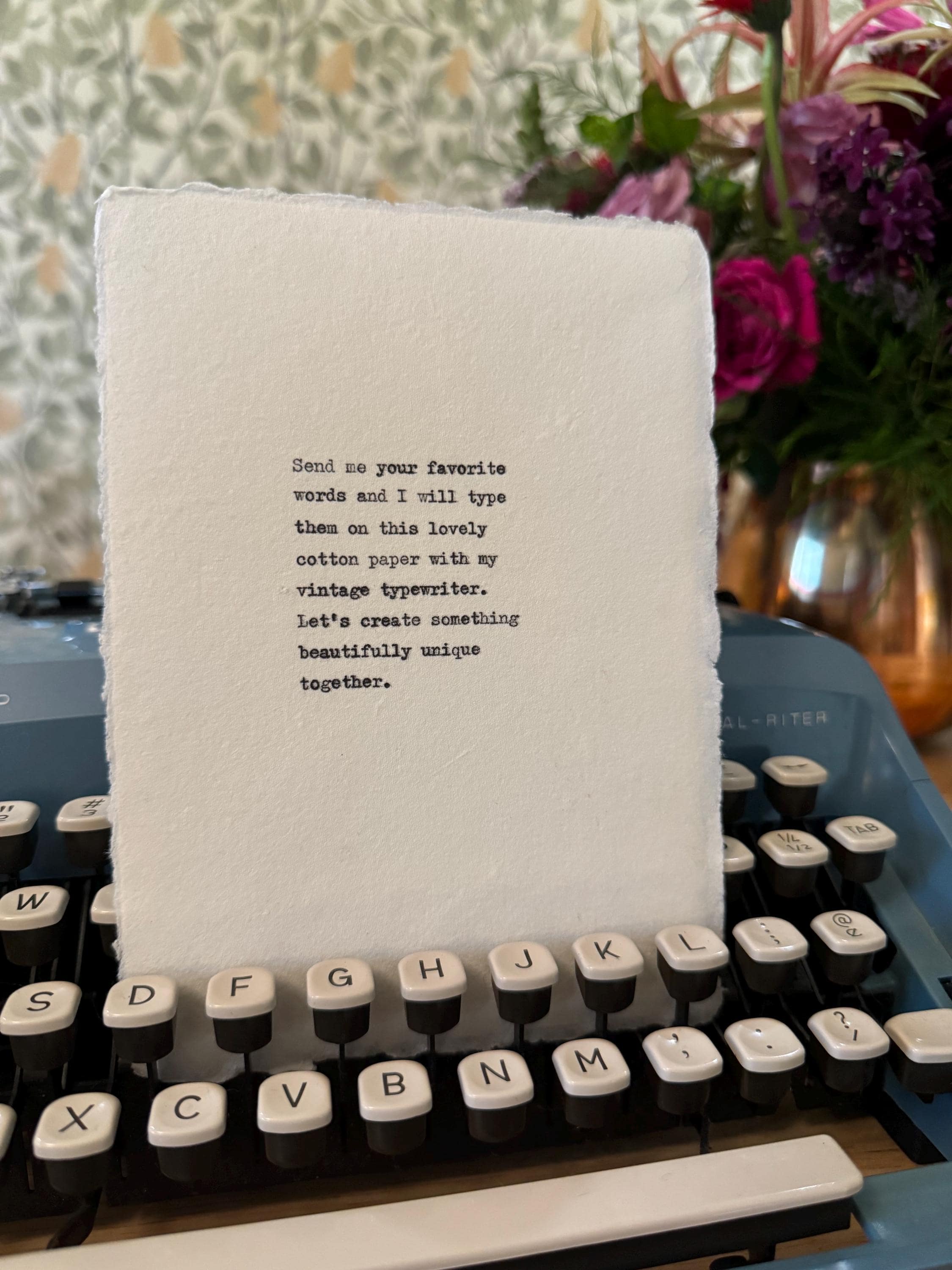 Custom Typewriter Art - Etsy