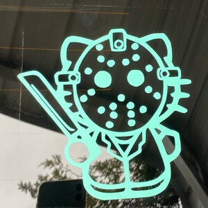 Jason Kitty Vinyl Decal - Etsy