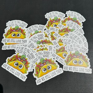 Tacos Fall Apart Too Sticker or Magnets - Etsy