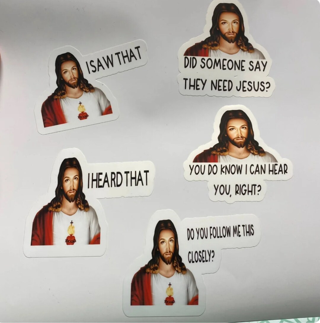 Fun Jesus Sticker Pack or Magnets - Etsy