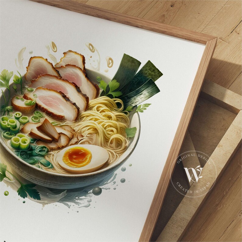 Tonkotsu Ramen Definition Printable Wall Art: Japanese Noodle, Cuisine ...