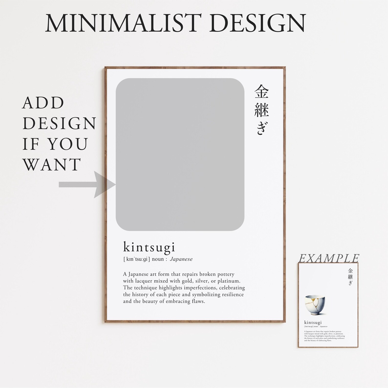 PLR, 57 Japanese Definition Print Bundle, Wabi Sabi, Ikigai, Kaizen ...