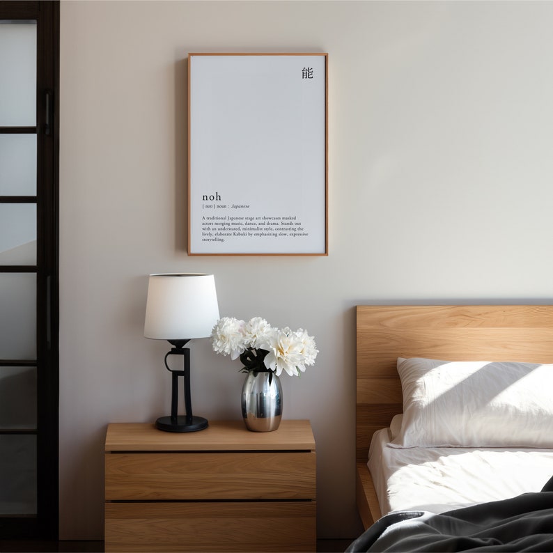 Noh Definition Print Poster Traditional Japanese Language, Noh Print ...