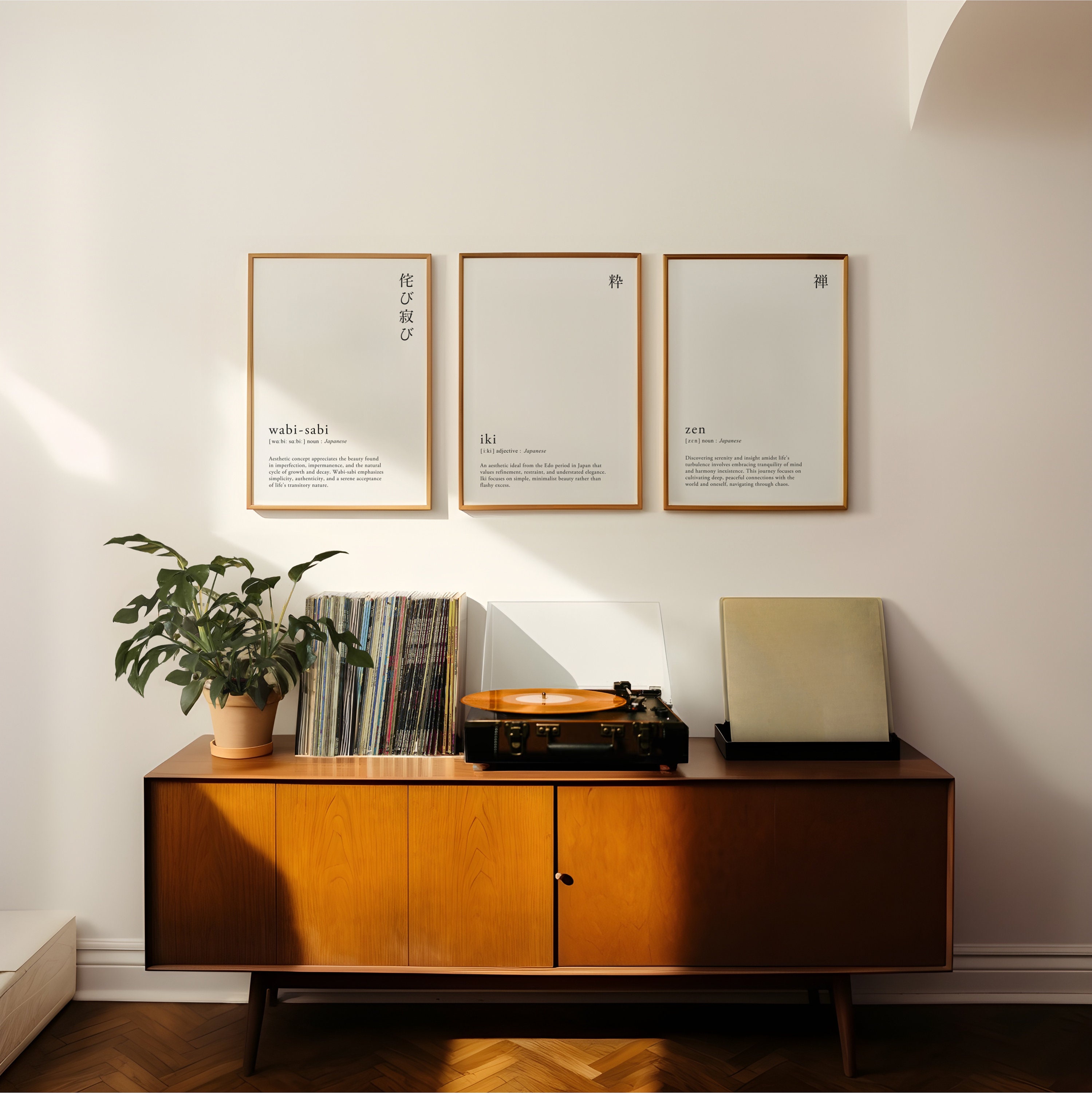 3 Japanese Definition Print Bundle, Wabi Sabi Art, Iki Poster, Zen ...