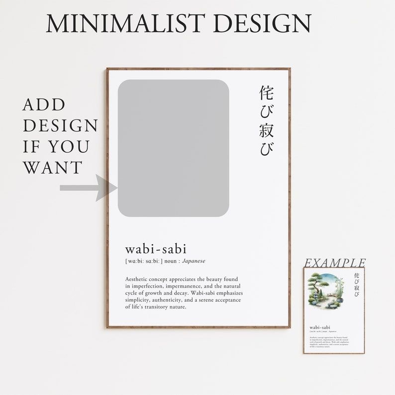 3 Japanese Definition Print Bundle, Wabi Sabi Art, Iki Poster, Zen ...