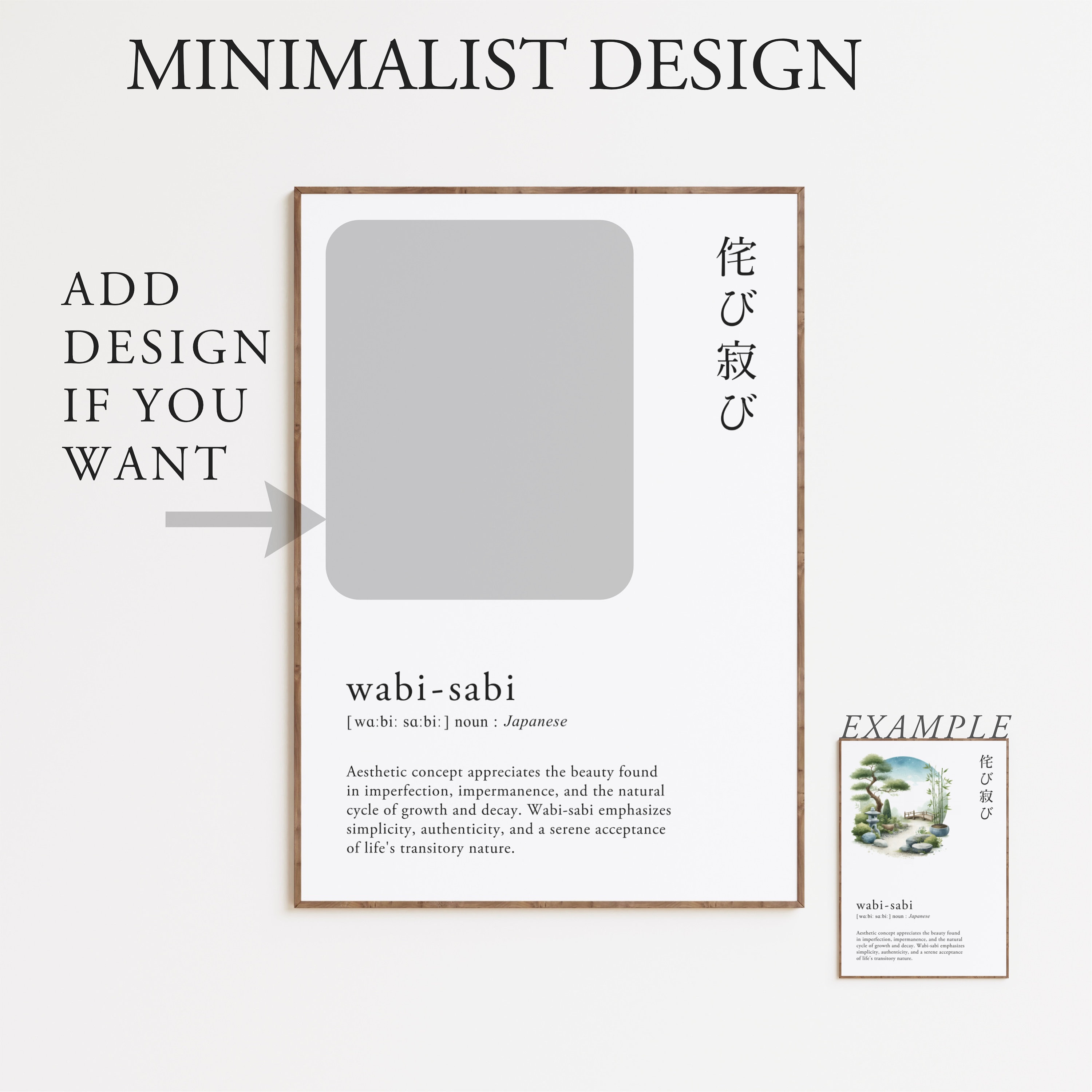 3 Japanese Definition Print Bundle, Wabi Sabi Art, Iki Poster, Zen ...