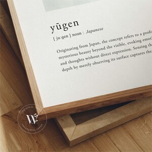 Yugen Definition Print, Japanese Wabi-sabi Poster (digital Download) - Etsy