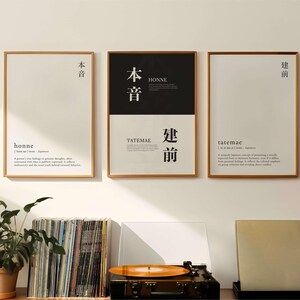 3 Honne Tatemae Japanese Language Meaning Definition Bundle, Printable ...
