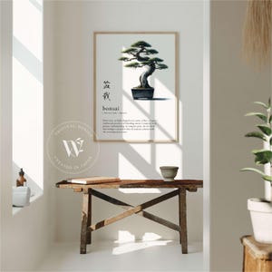 Unique Bonsai Definition Digital Printable Wall Art: Japanese Language ...