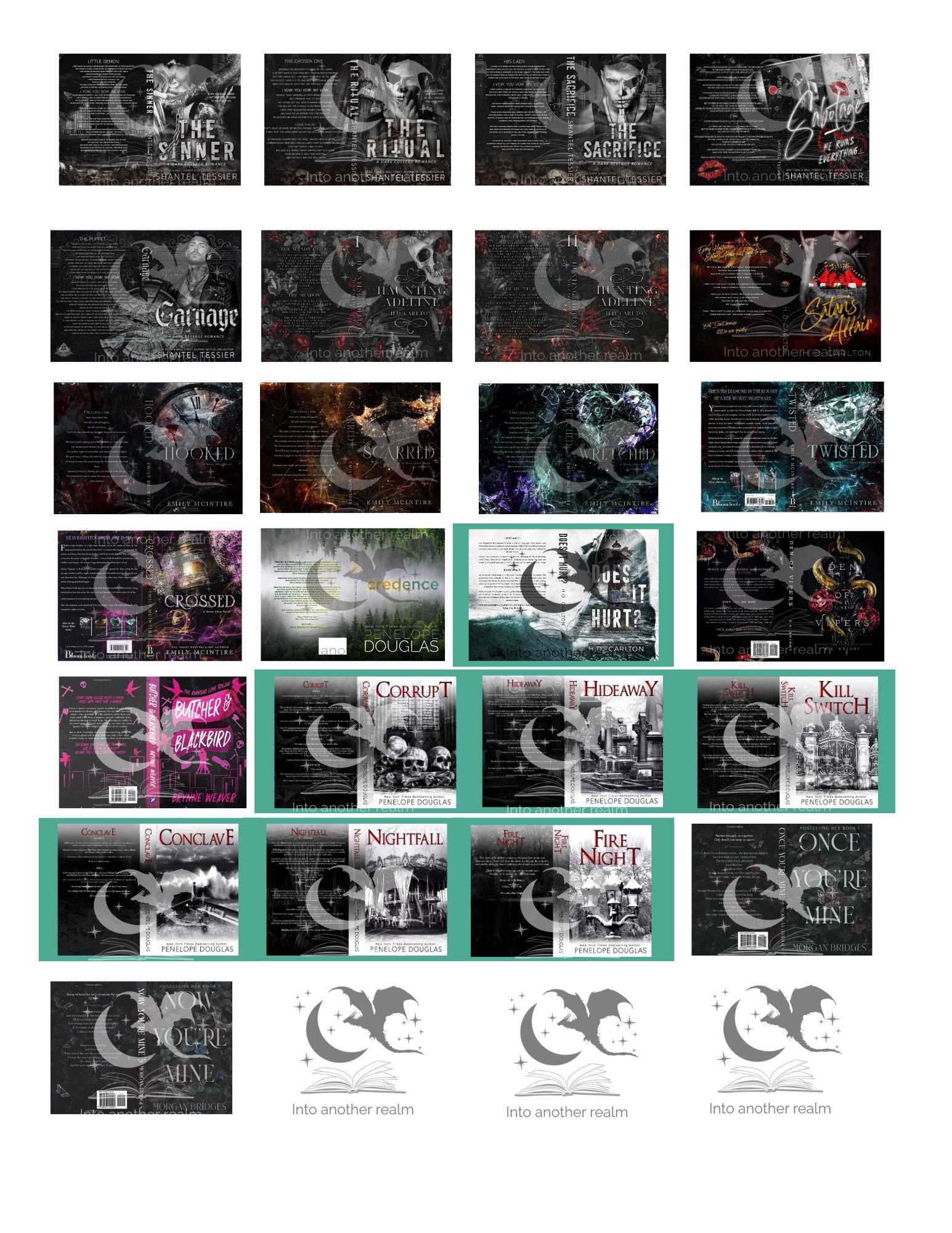Dark Romance Mini Book Collection (25 Books) - Printable - Etsy
