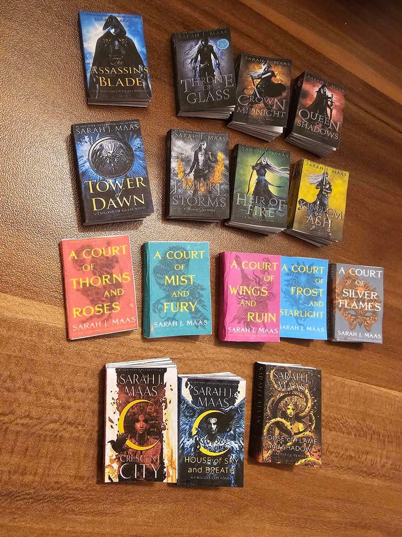 Sarah J Maas Mini Book Covers - Printable - Etsy