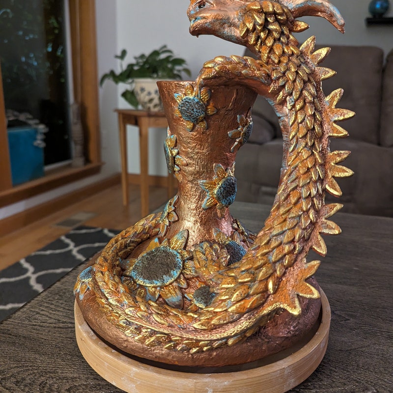 Chinese Dragon Vase - Etsy