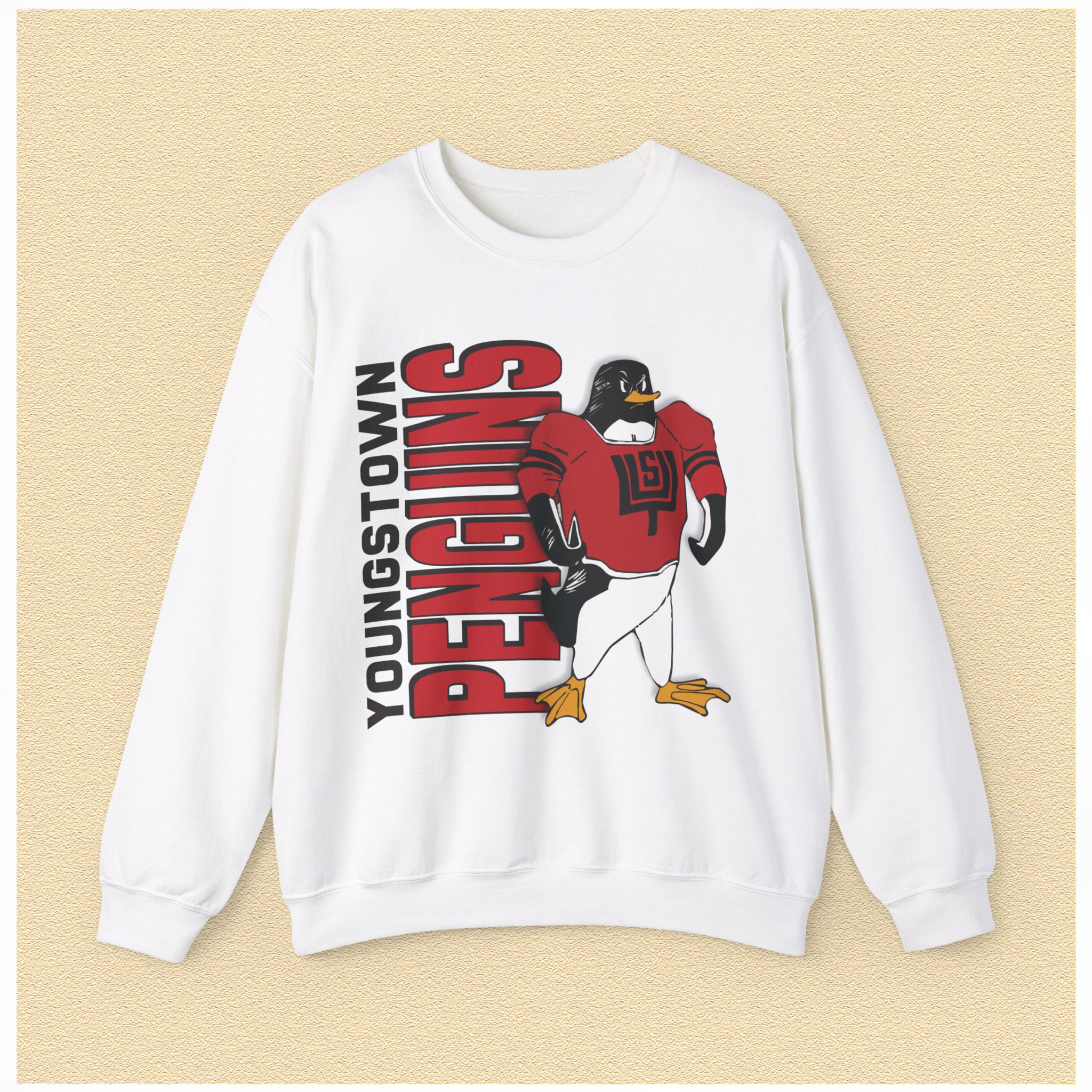 Youngstown State University Vintage Pete the Penguin Pullover Unisex - Etsy