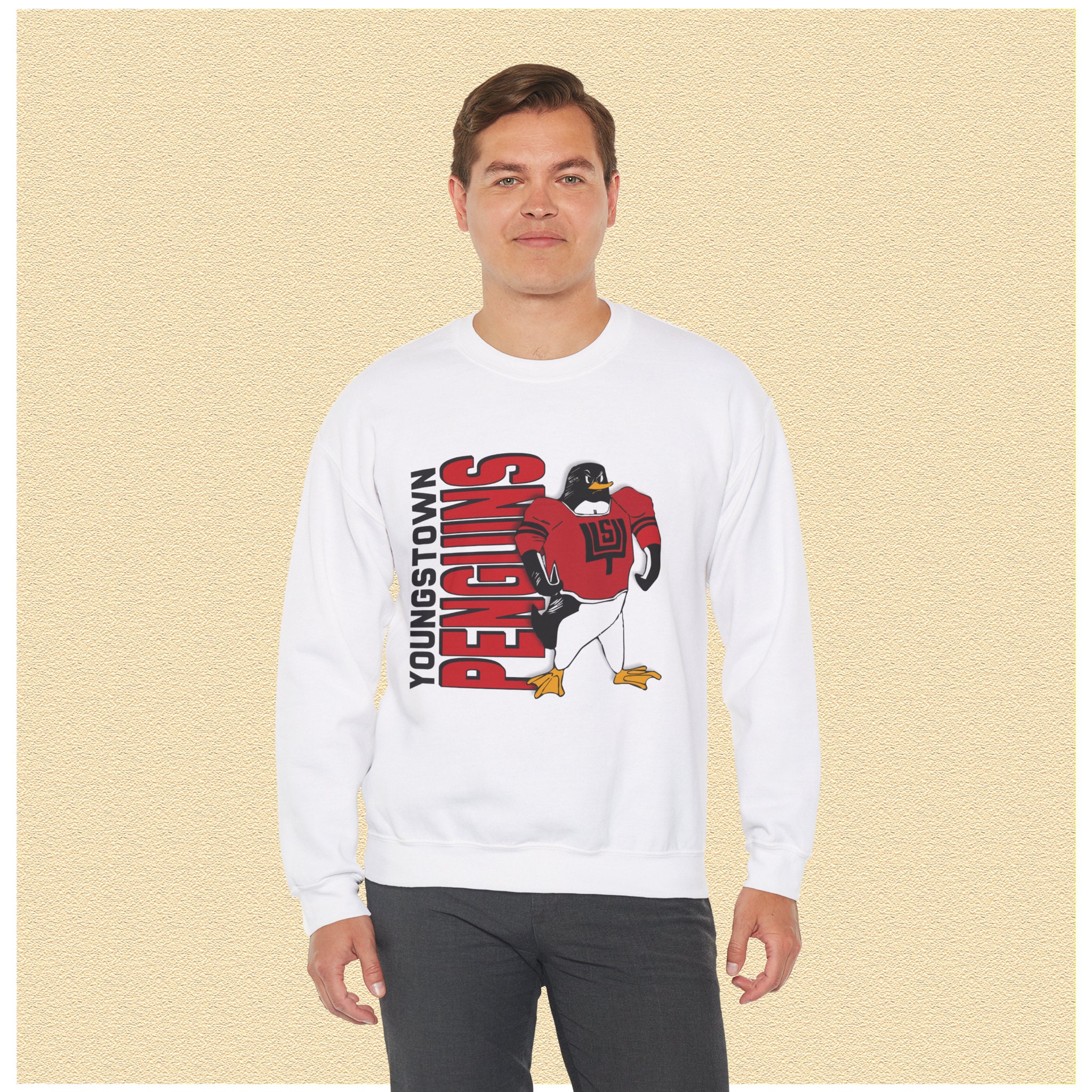 Youngstown State University Vintage Pete the Penguin Pullover Unisex - Etsy