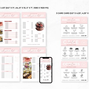 Bakery Business Starter Kit, Cake Branding Kit, Bakery Business Forms ...