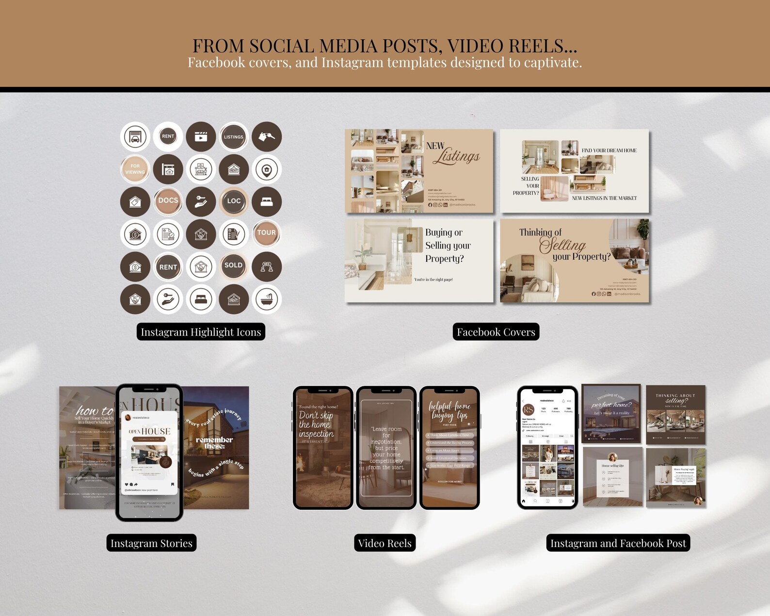 950+ Designs Real Estate Full Bundle Kit, Real Estate Templates, Seller ...