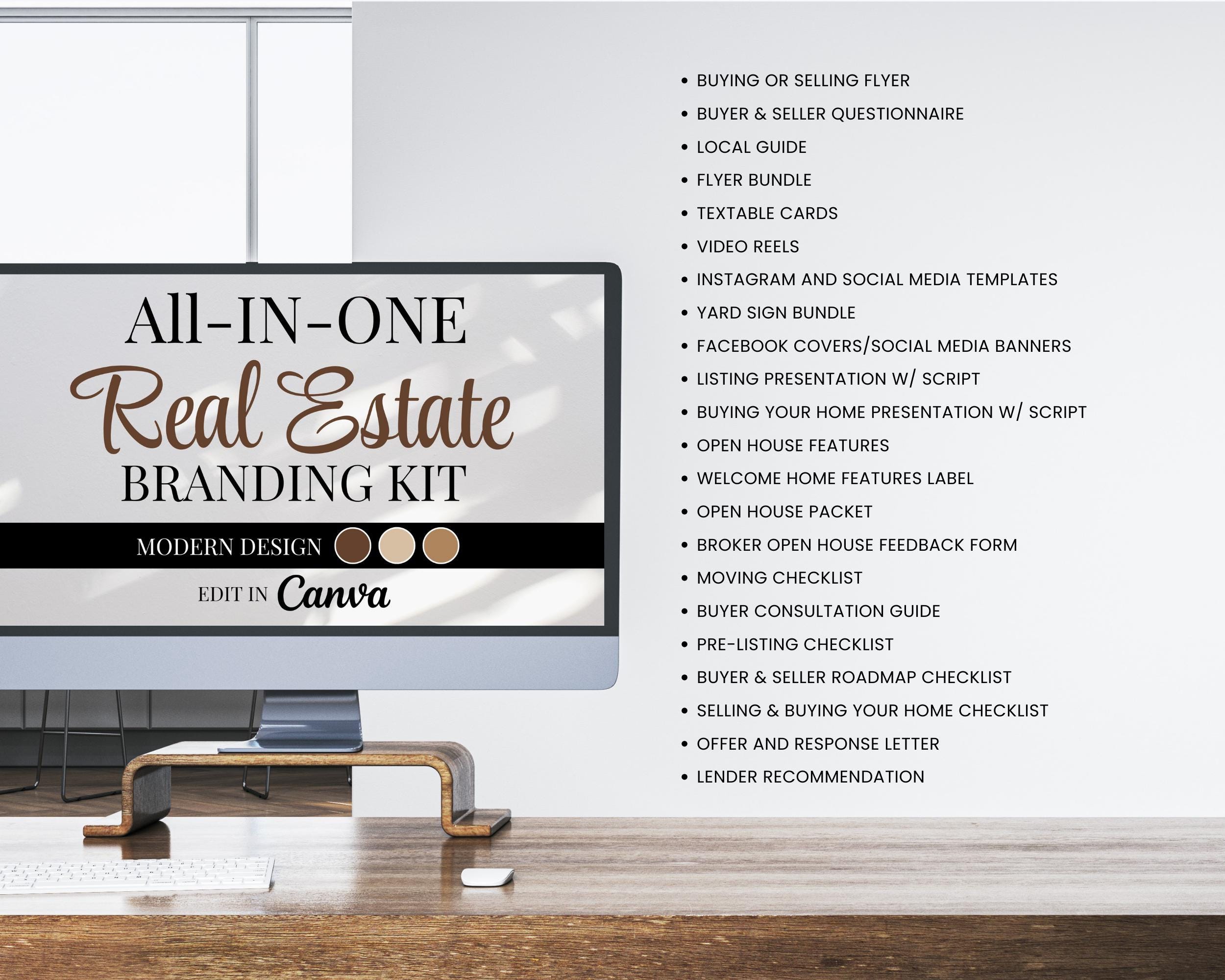 950+ Designs Real Estate Full Bundle Kit, Real Estate Templates, Seller ...