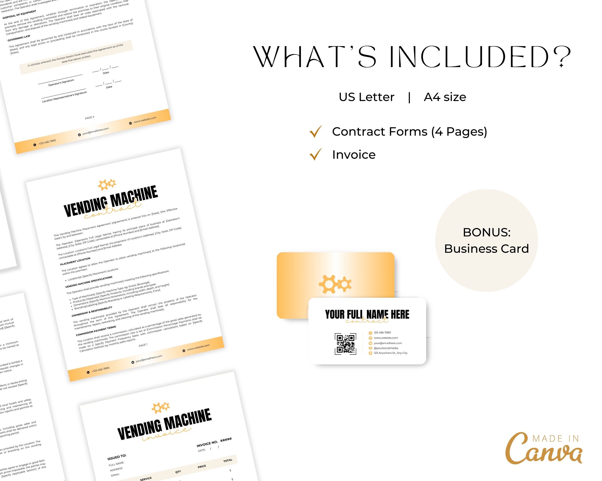 Vending Machine Contract, Vending Machine Services Agreement Template ...