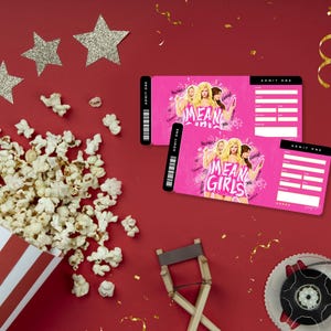 Printable Mean Girls the Musical Tour Ticket Template, Editable Theatre ...