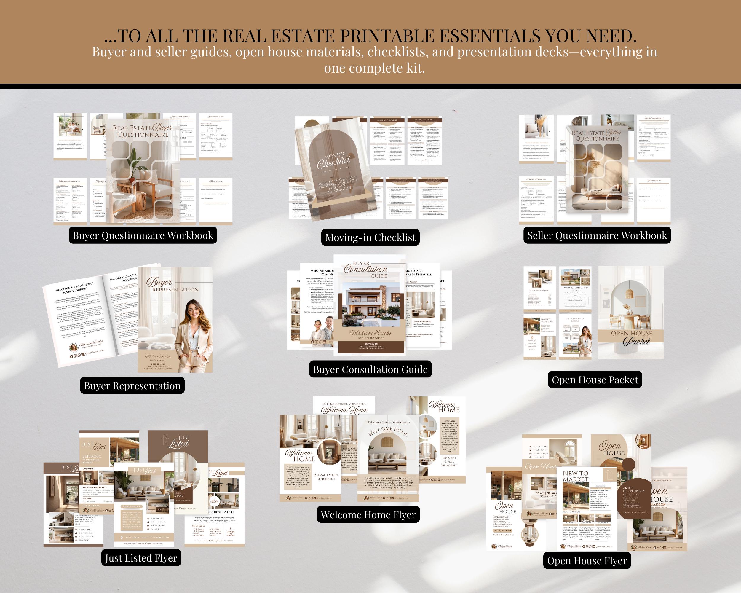 950+ Designs Real Estate Full Bundle Kit, Real Estate Templates, Seller ...