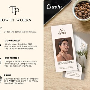 Med Spa Trifold Brochure Pamphlet, Med Spa and Massage Service, Med Spa ...