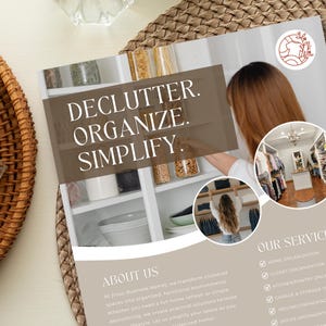Professional Organizer Flyer Template, Organizing Template ...