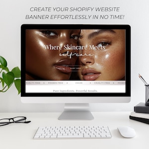 Skincare Shopify Website Banner Template, Skin Care Banner Design ...