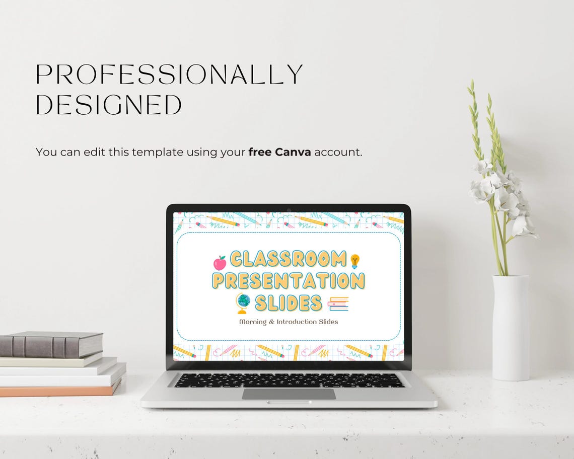 Classroom Daily Slides, Class Slide Deck, School Teacher Powerpoint ...