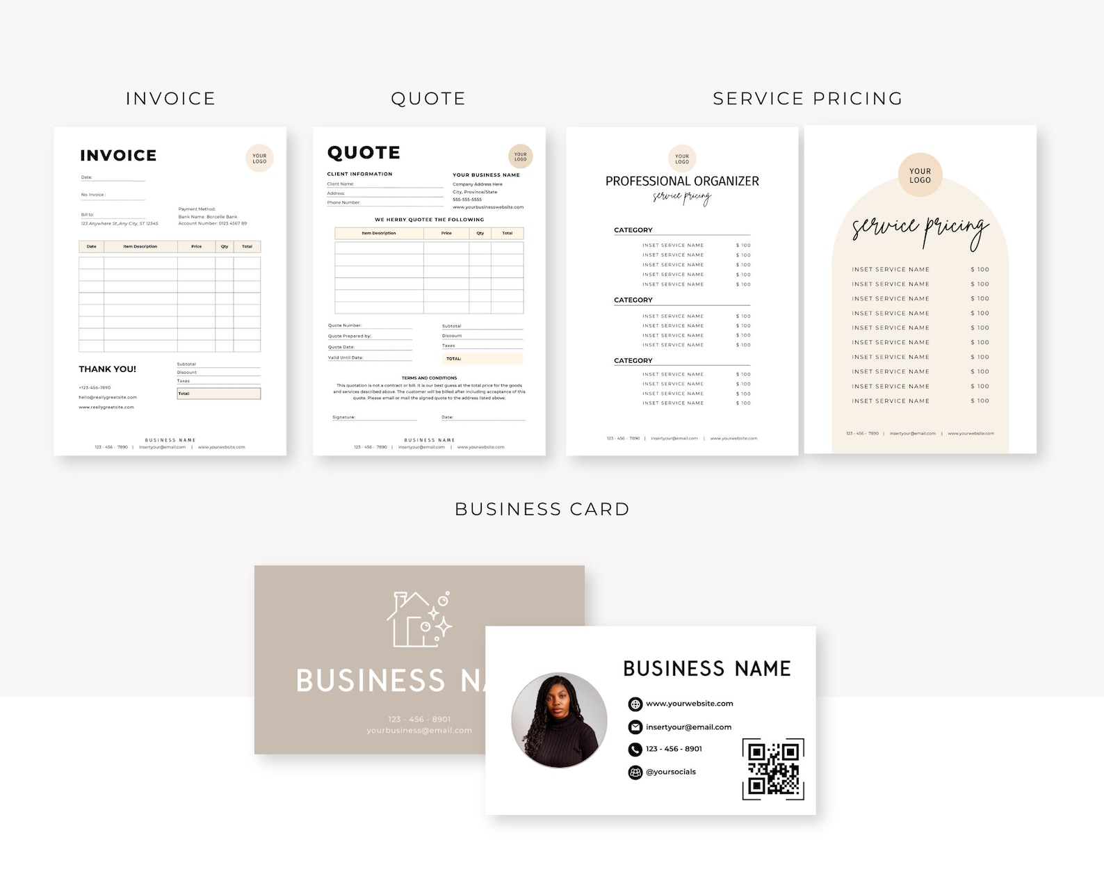 Editable Professional Organizer Contract Template, Client Intake Form ...
