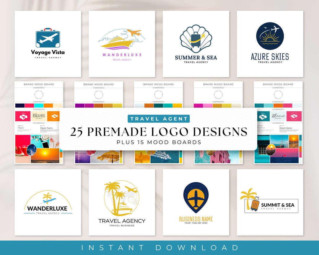 Customizable Travel Logo, Travel Agency Logo, Travel Logo Business ...