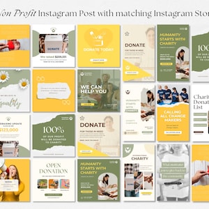 Nonprofit Instagram Post Template, Charity & Donation Instagram Post ...