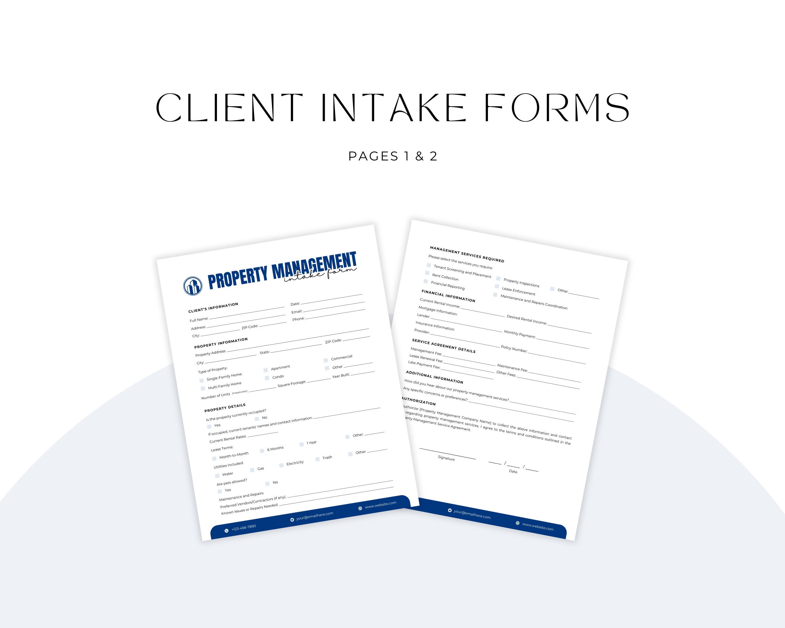 Editable Property Management Contract Template, Real Estate Property Management Service ...