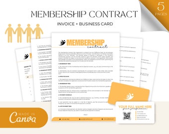 Membership Contract, New Client Registration Service Agreement, New ...
