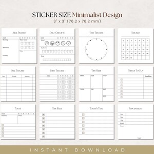 Everyday Sticky Notes Template, Printable Sticky Notes, Printable ...