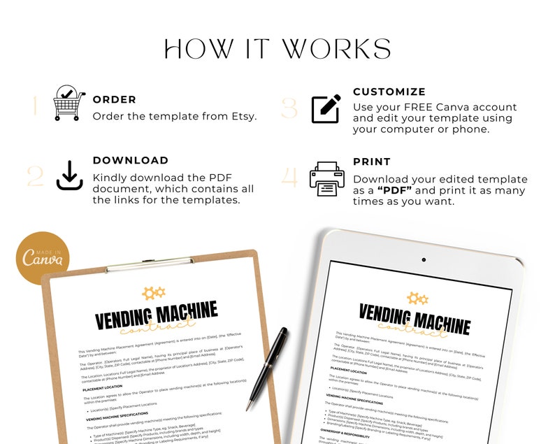 Vending Machine Contract, Vending Machine Services Agreement Template ...