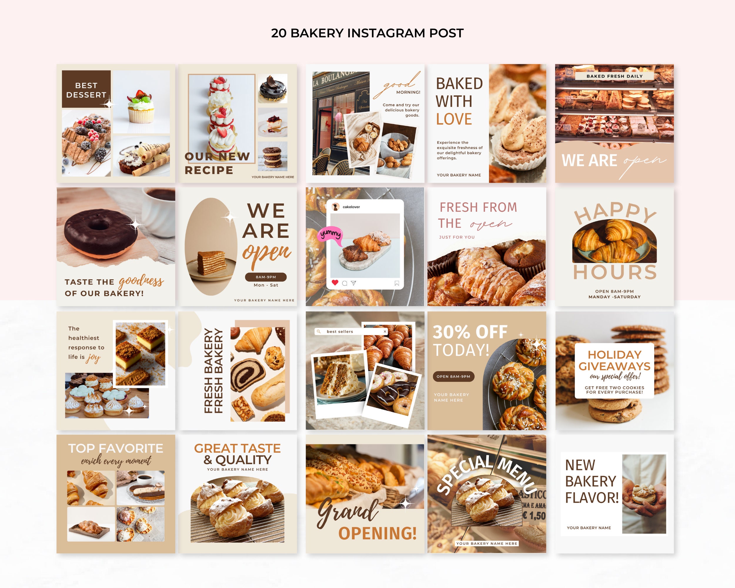 Bakery Business Starter Kit, Cake Branding Kit, Bakery Business Forms ...