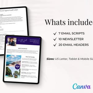 Travel Email Newsletter Template, Email Template Pack, Email Marketing ...