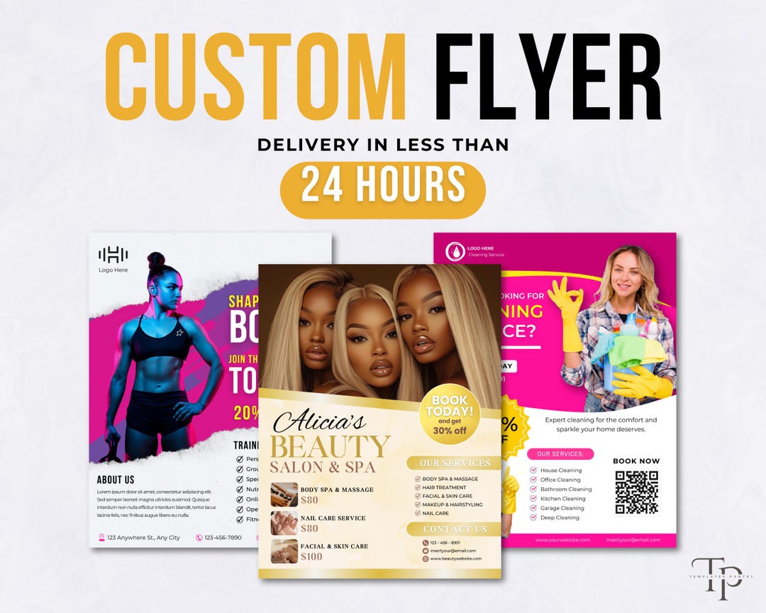 Hire a Graphic Designer, Custom Flyer, Graphic Design Service, Custom ...