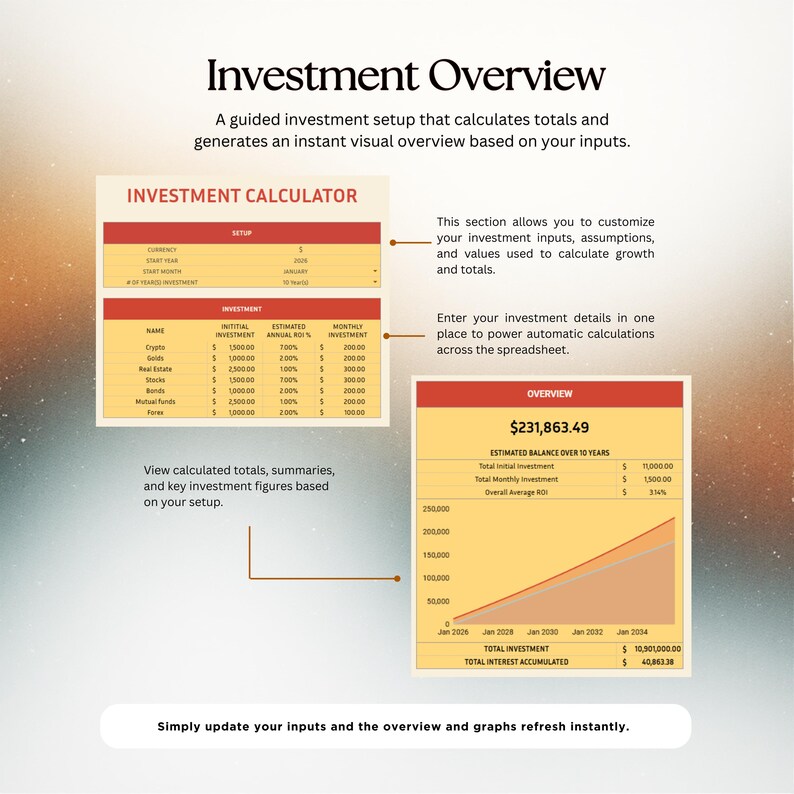 Investment Tracker Stock Portfolio Spreadsheet Google Sheets Trading ...