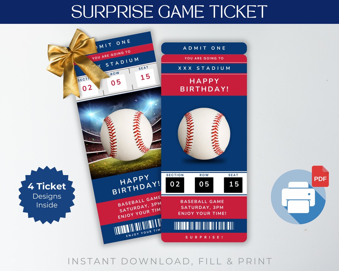 Digital Philadelphia Colors Surprise Ticket Gift, Philadelphia Game ...
