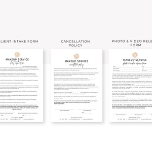 Makeup Artist Contract Template Makeup Contract Agreement Bridal Makeup ...