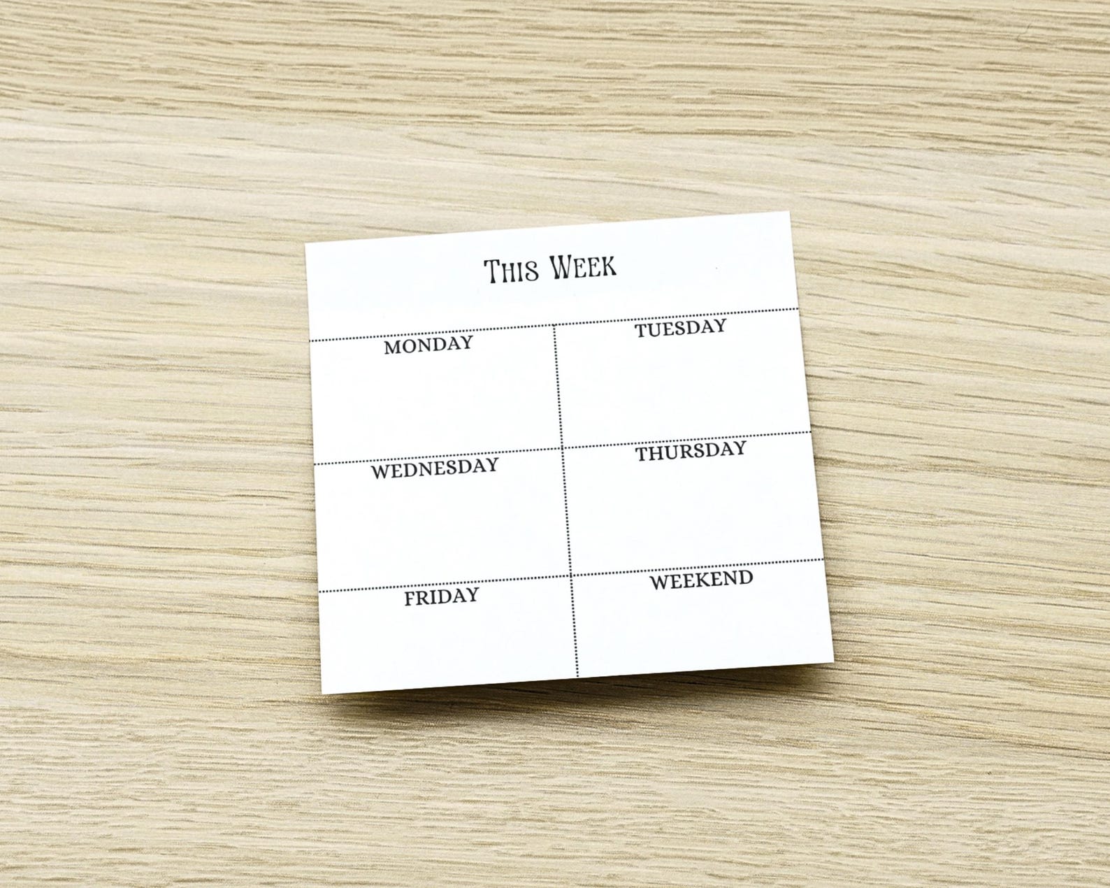 Everyday Sticky Notes Template, Printable Sticky Notes, Printable ...